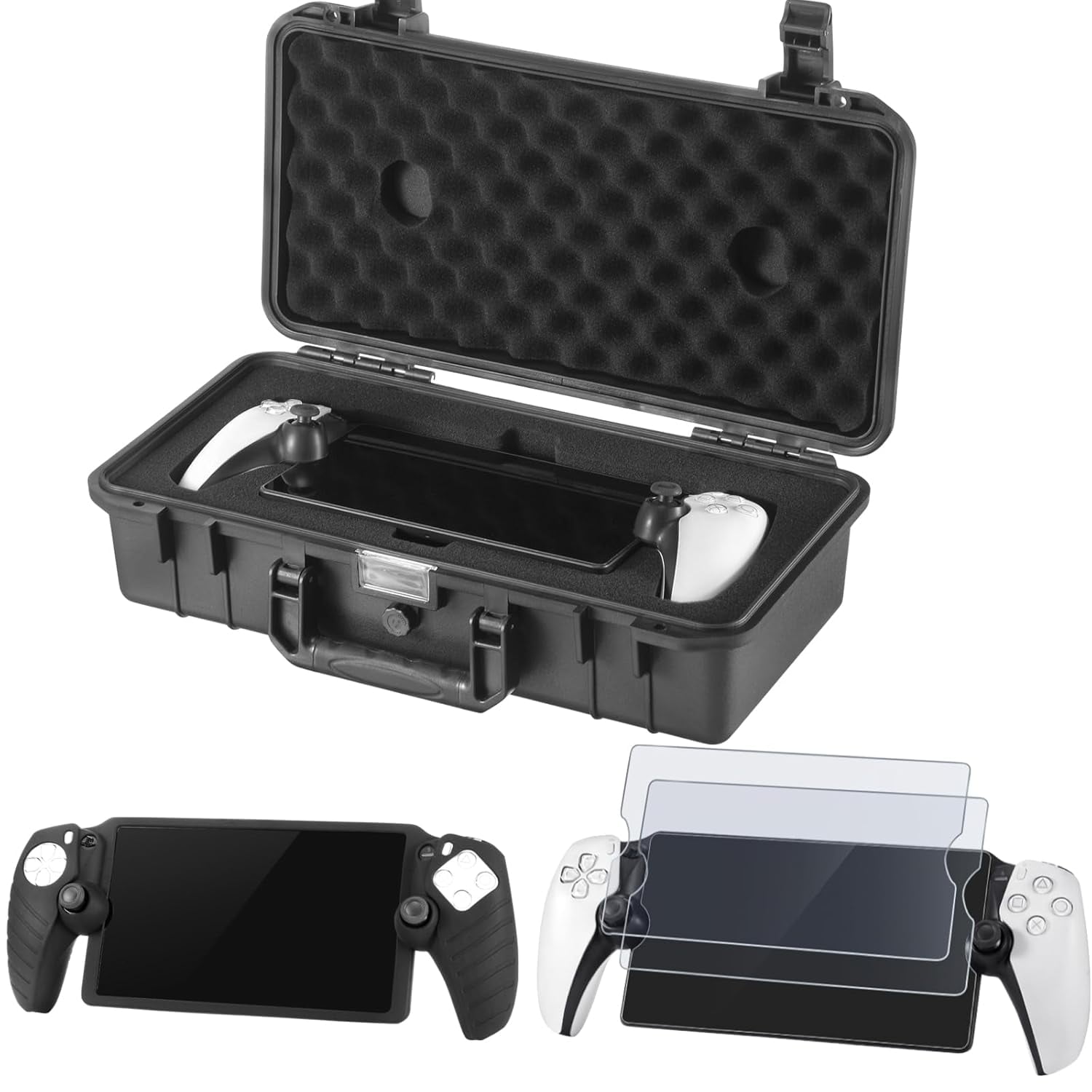 Hard Carrying Case Bundle Compatible with PlayStation Portal, Includes ...