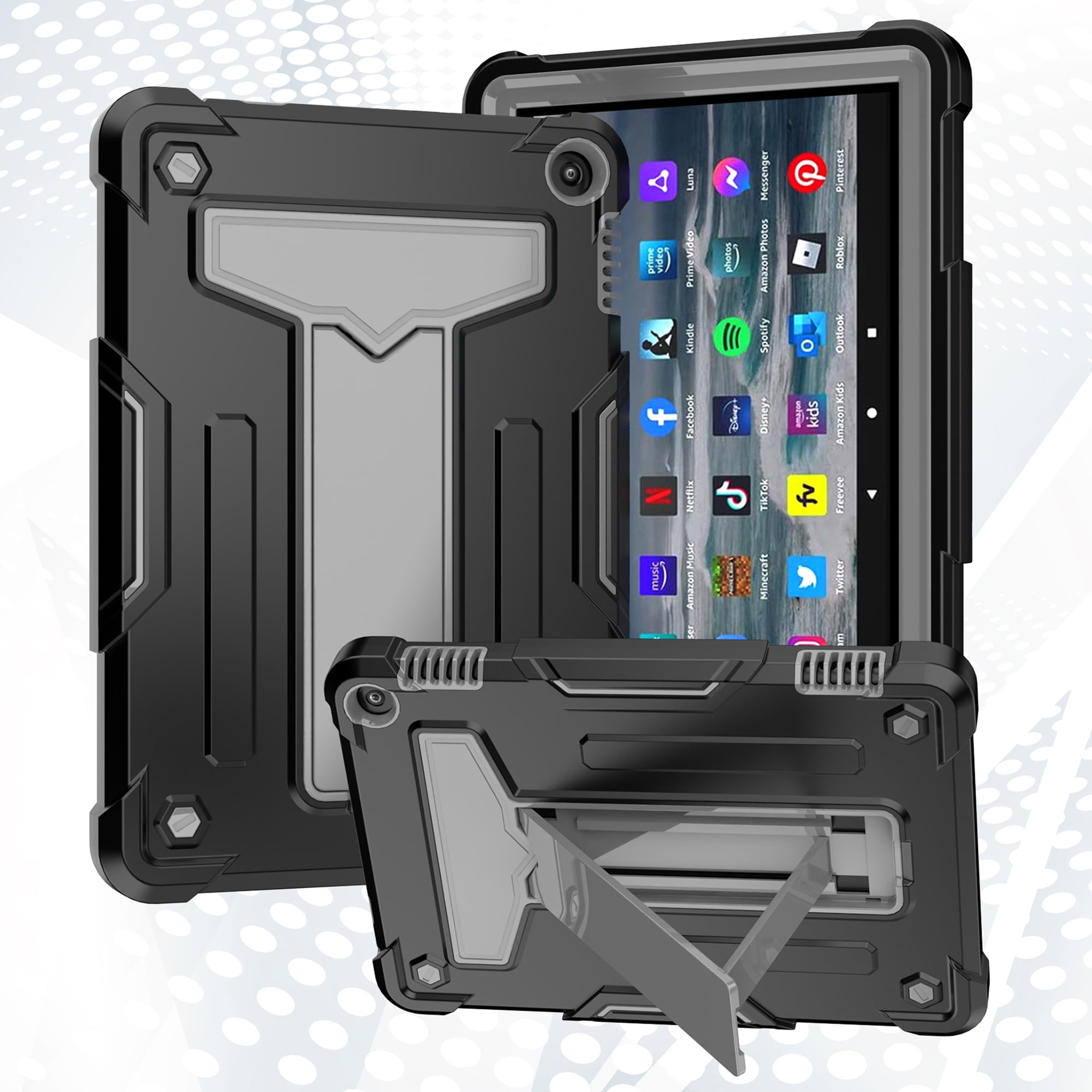 Hard Case for Kindle Fire HD 8 & Fire HD 8 Plus Tablet (2022 Release ...