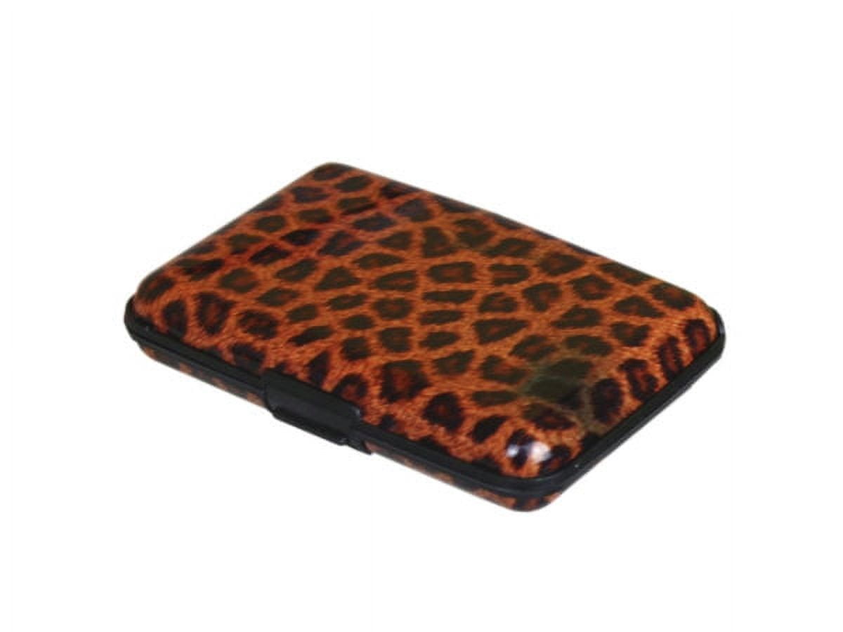 - Hard Case Leopard Mini Wallet Credit Card Holder Waterproof Unisex ...