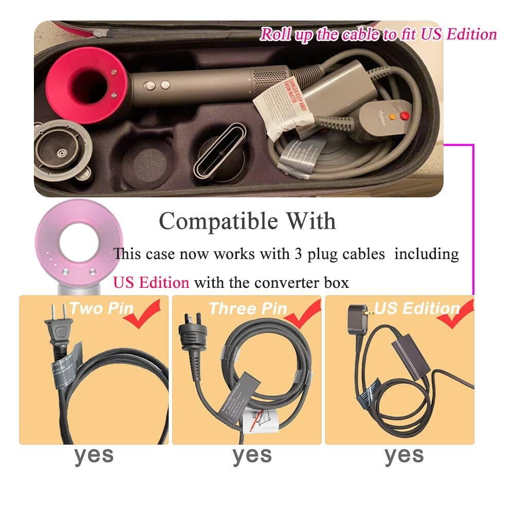 Hard Case for Dyson Supersonic Hair Dryer, Portable Travel Storage Bag ...