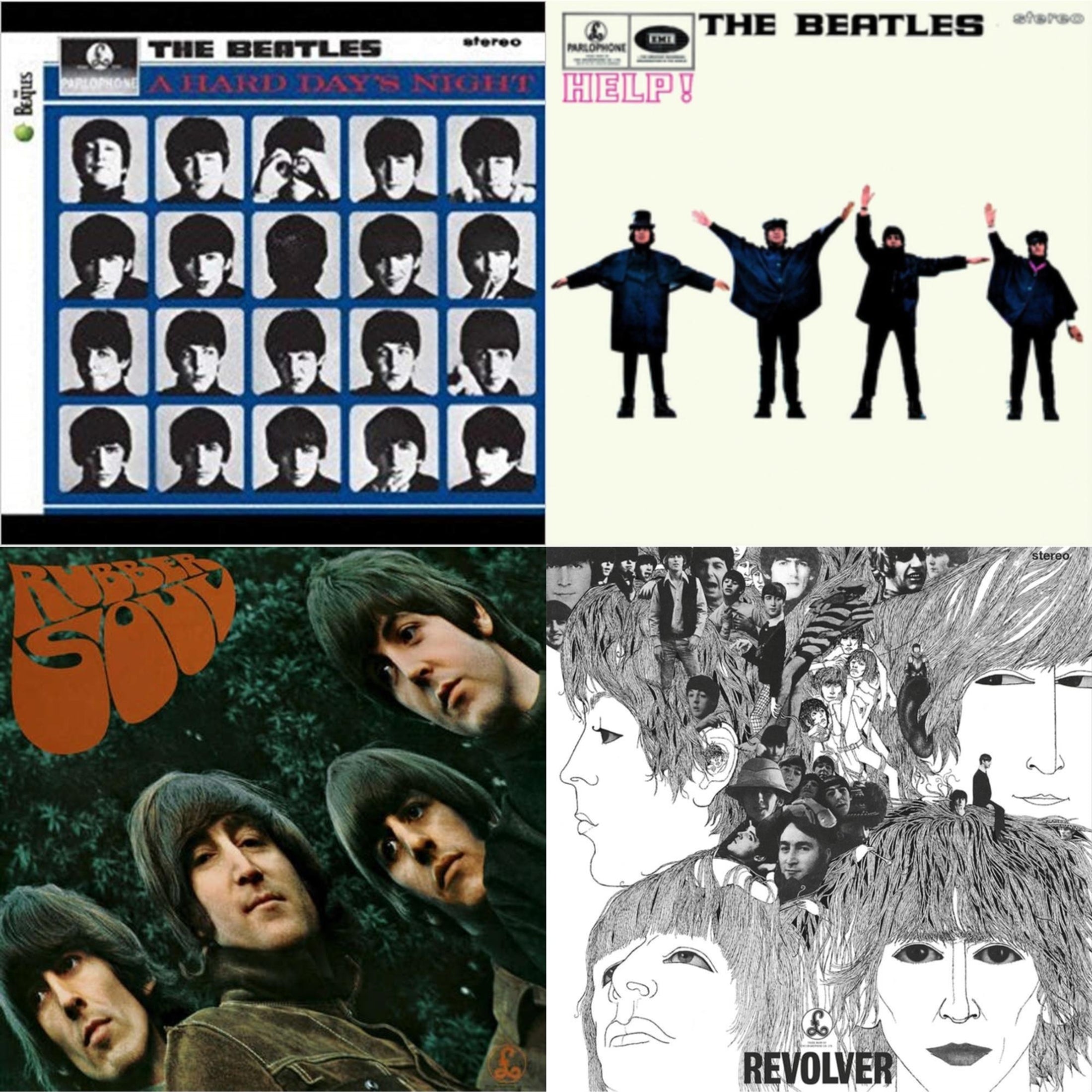 Hard Day's Night & Help & Rubber Soul & Revolver Special Edition [LP ...