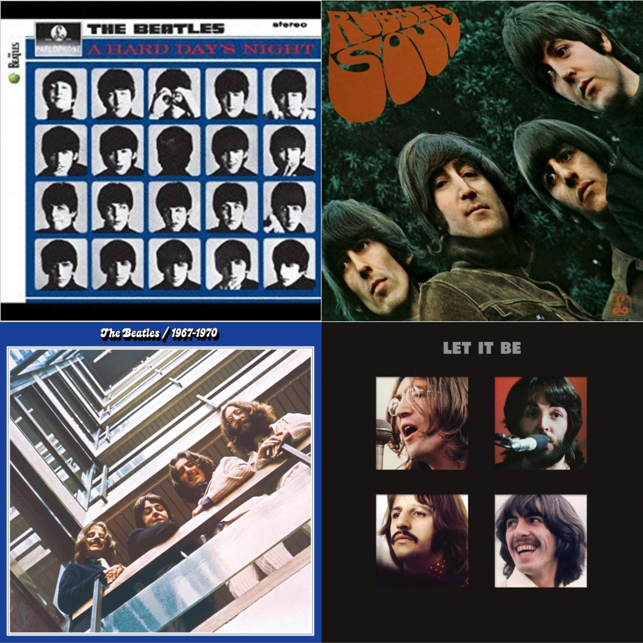 Hard Day's Night & Rubber Soul & Beatles 1967-1970 (2023 Edition) (Half-Speed) (3LP) & Let It Be ...
