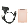 Hard Disk Adapter Cable Sata Hddssd Dual Interface Conversion Cord With 25in Protect Boxred