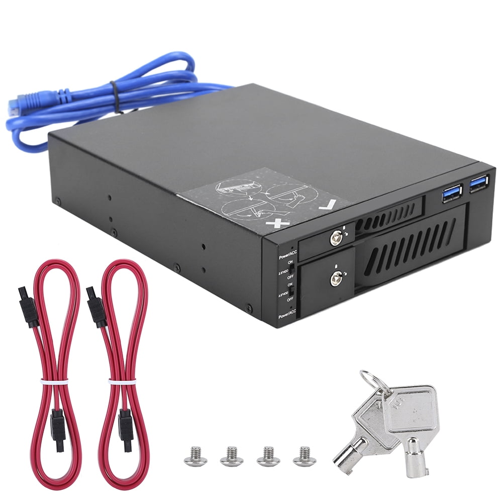 Hard Disk Mobile Rack Case DualDisk Optical Drive Extraction Box 2.5/3.5 Bracket USB MR6203 ...