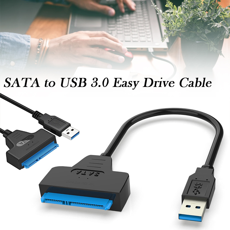 Hard Drive Adapter USB 3.0 to SSD Data Cable 2.5-Inch SATA External ...