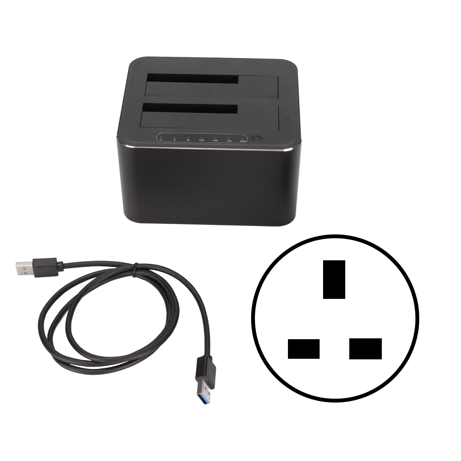 Hard Drive Docking Station USB3.0 Aluminium Alloy 7+15Pin SATA 5Gbps ...