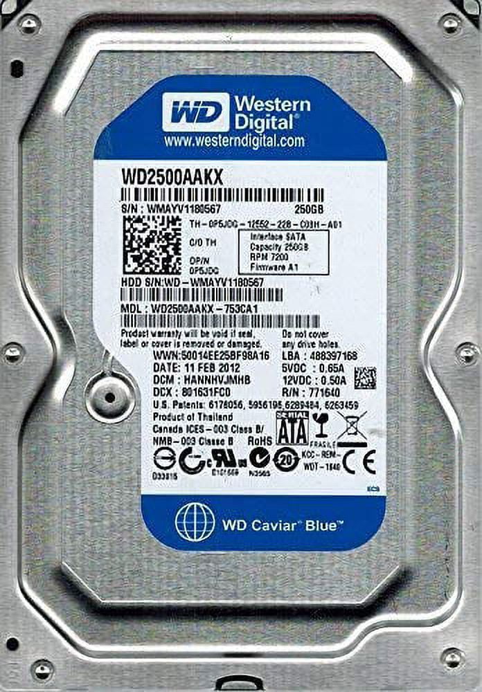 Hard Drive WesternDigital WD2500AAKX-753CA1 - Walmart.com