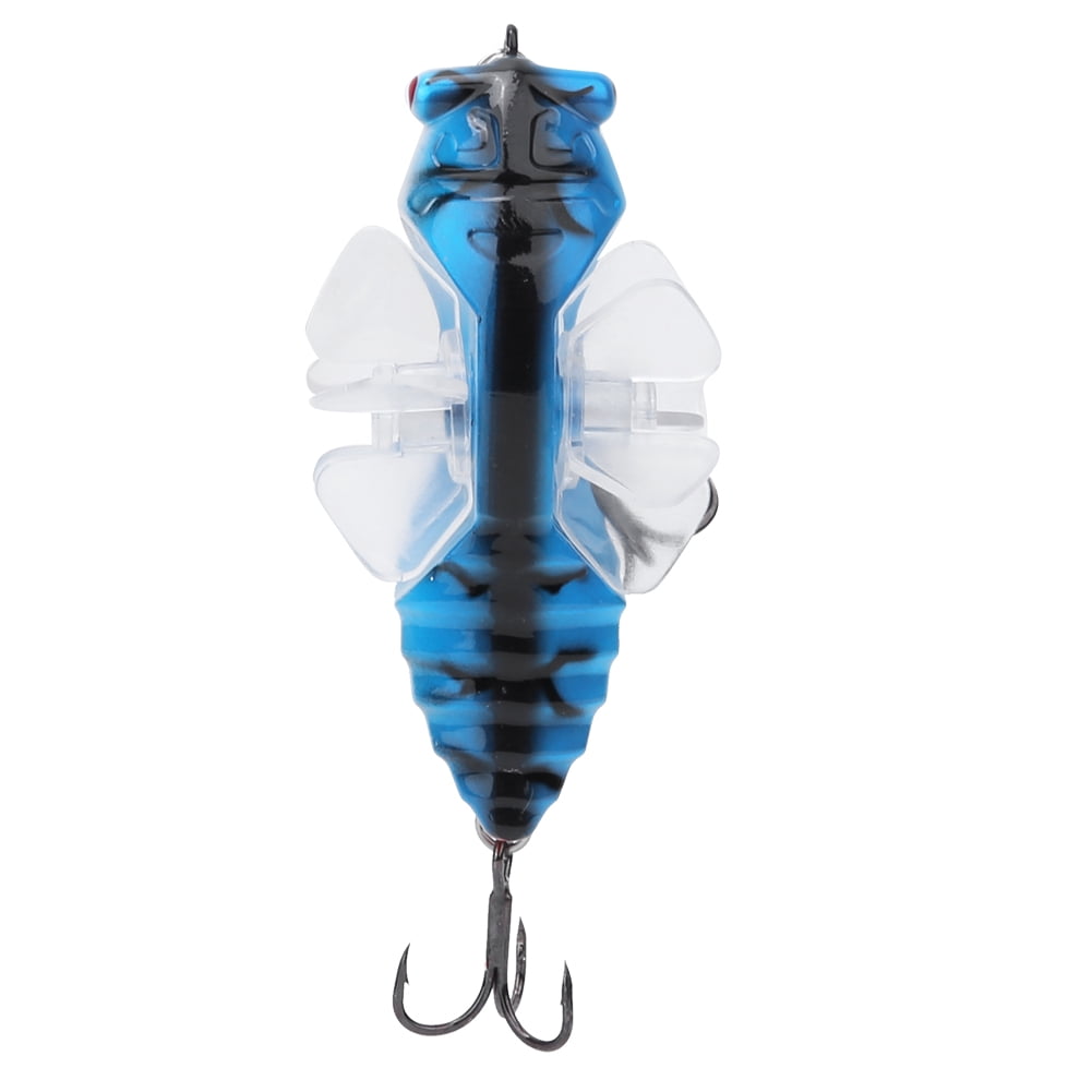 Hard Fish Lure Bionic Cicada Shape Fishing Bait with Rotating Spins ...