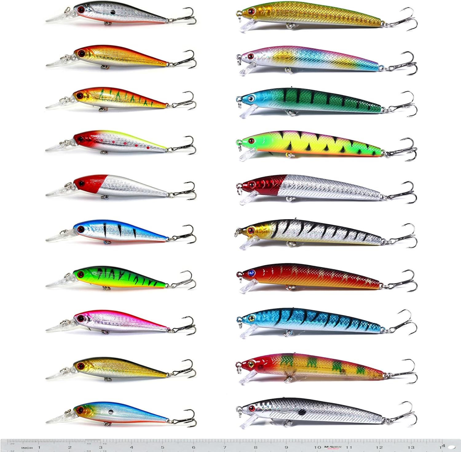 Hard Fishing Lures Set Minnow Popper Jointed VIB Shrimp Frogs ...