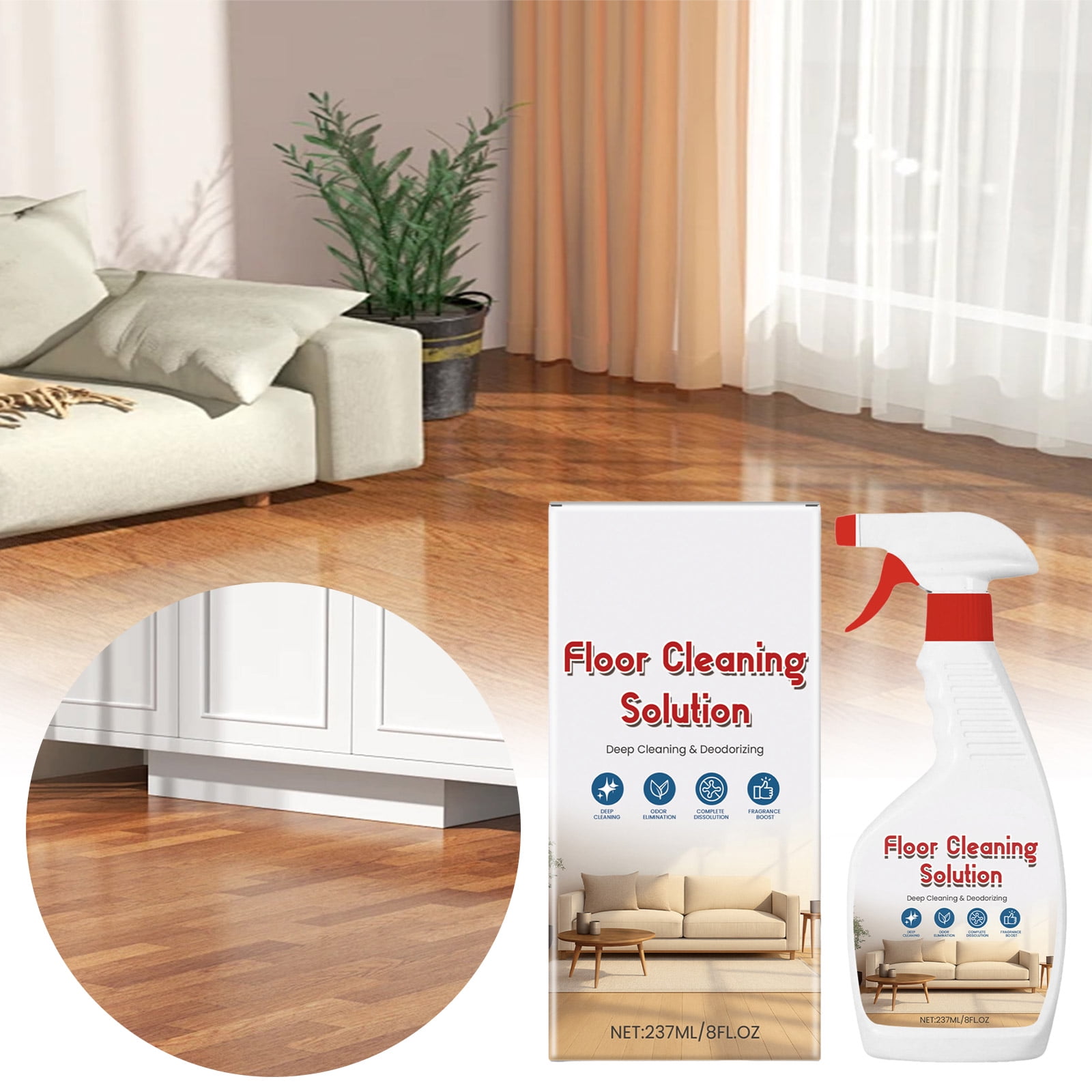 Hard Floor Special Cleaning Liquid With Powerful Decontamination Slip ...