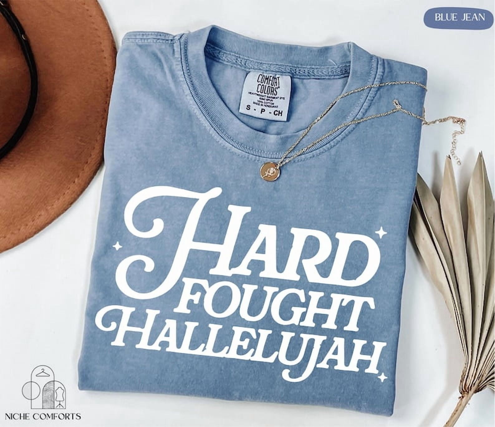 Hard Fought Hallelujah Shirt, Christian Gift, Bible Verse Shirt ...