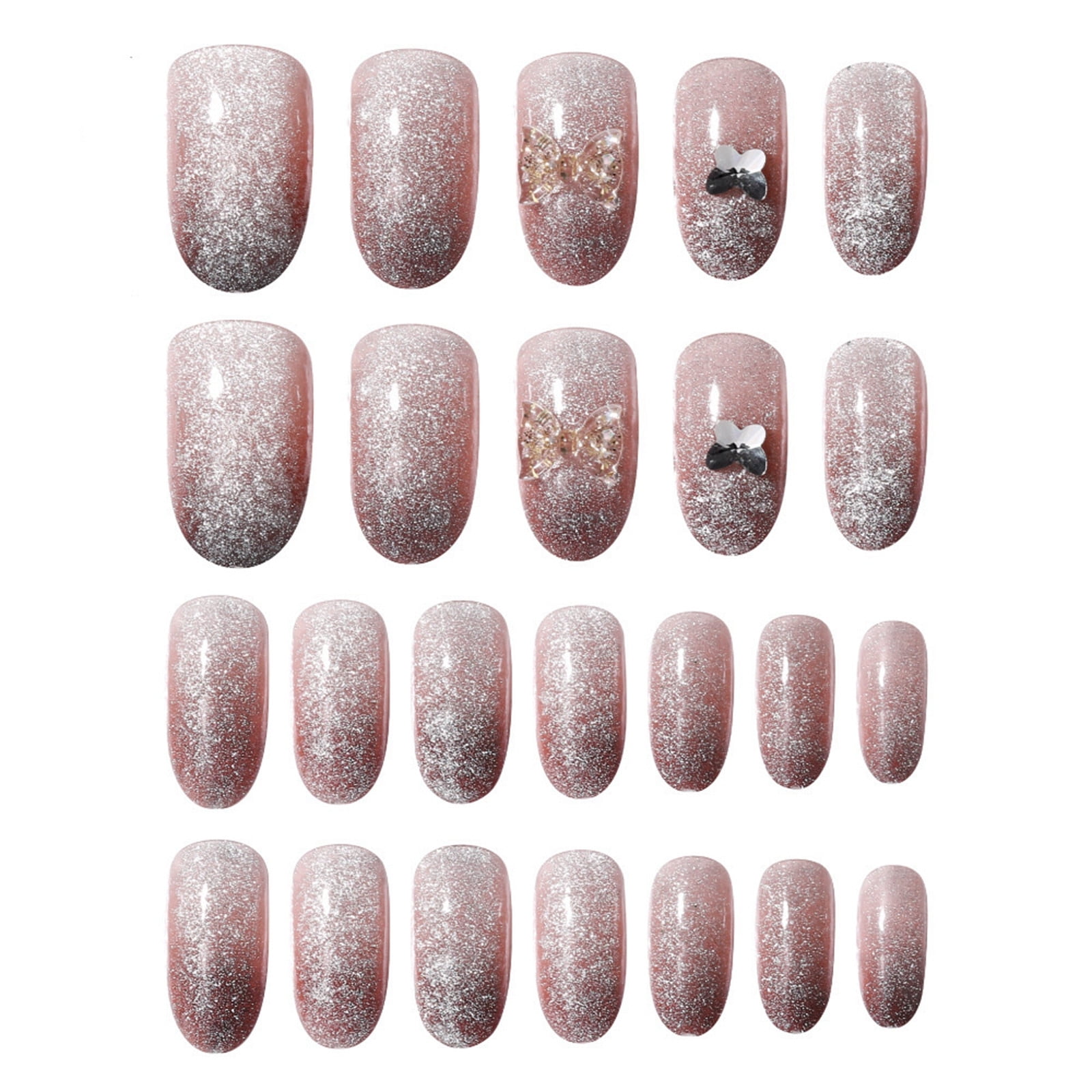 Hard Gel Nail Forms Star Sky False Nail Patch Wearing Nail Inlaid With ...