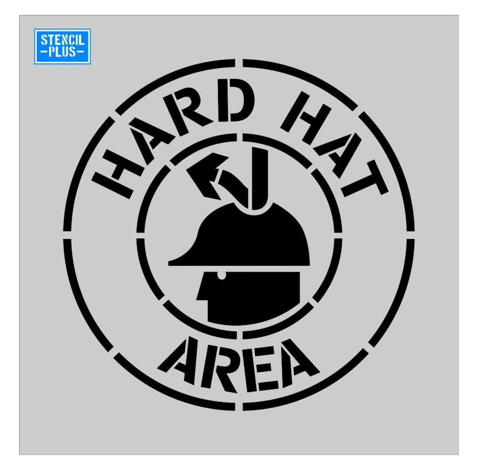 Hard HAT Area Safety Stencil/Warehouse/Industrial/OSHA Stencil .060 ...