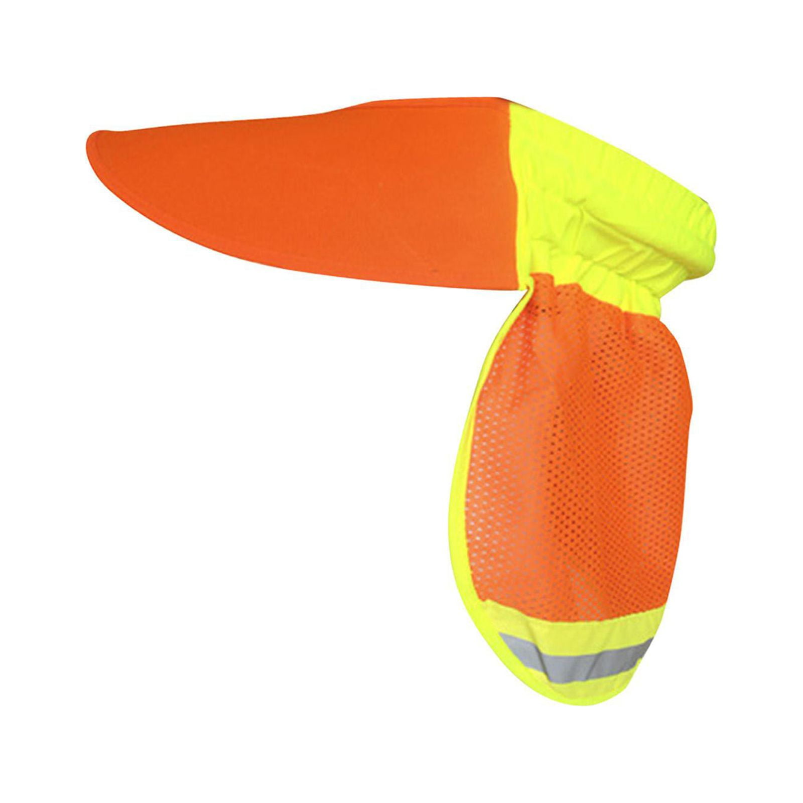 Hard Hat Shade Mesh Neck High Visibility with Reflective Strip Neck Sun ...