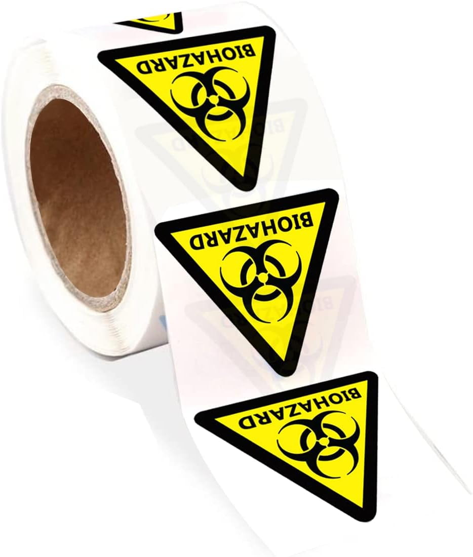 Hard Hat Stickers,Biohazard Warning Labels for Labs,Hospitals ...