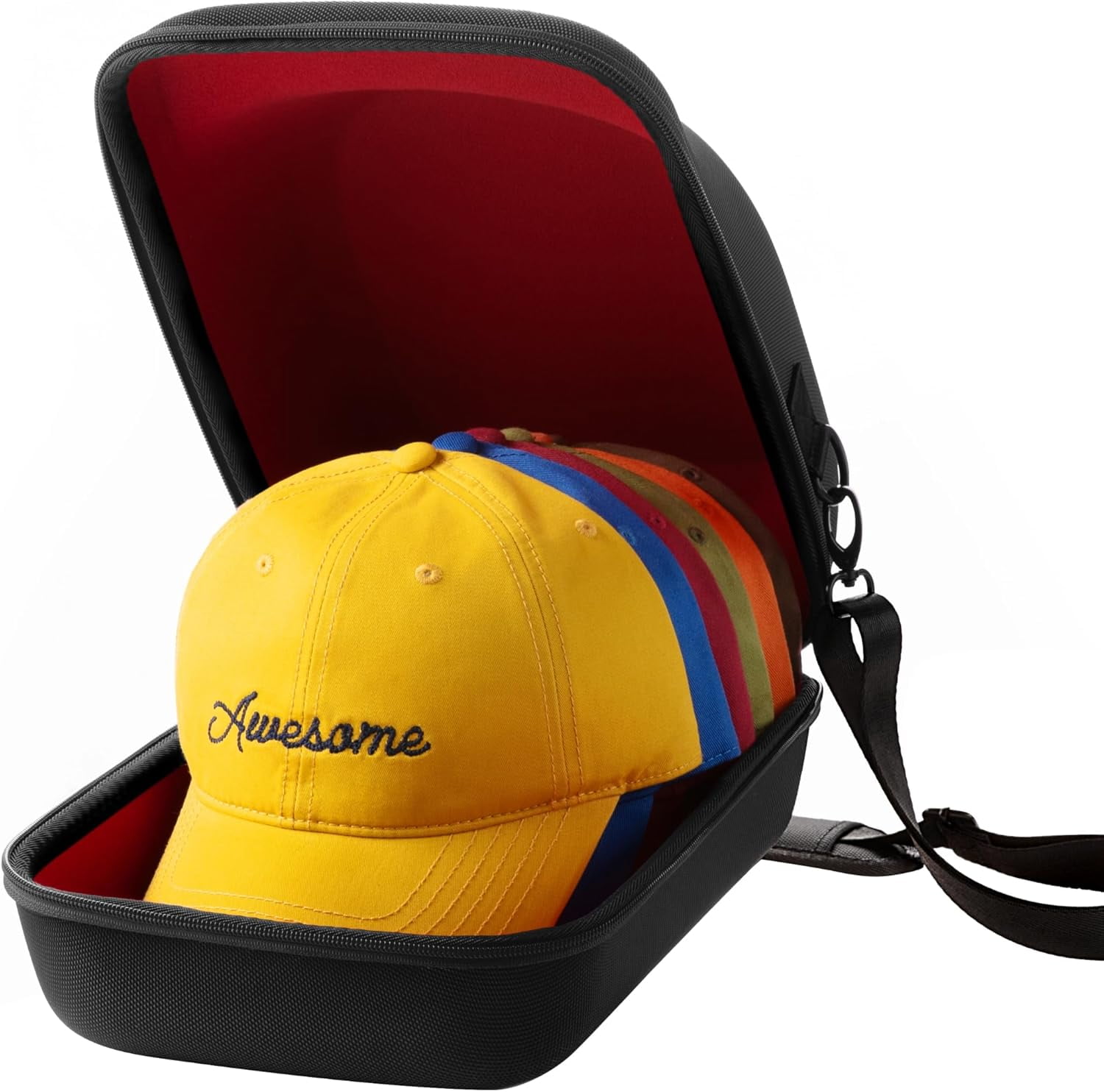 Hard Hat Travel Case – Storage for Baseball Caps with Carrying Handle ...
