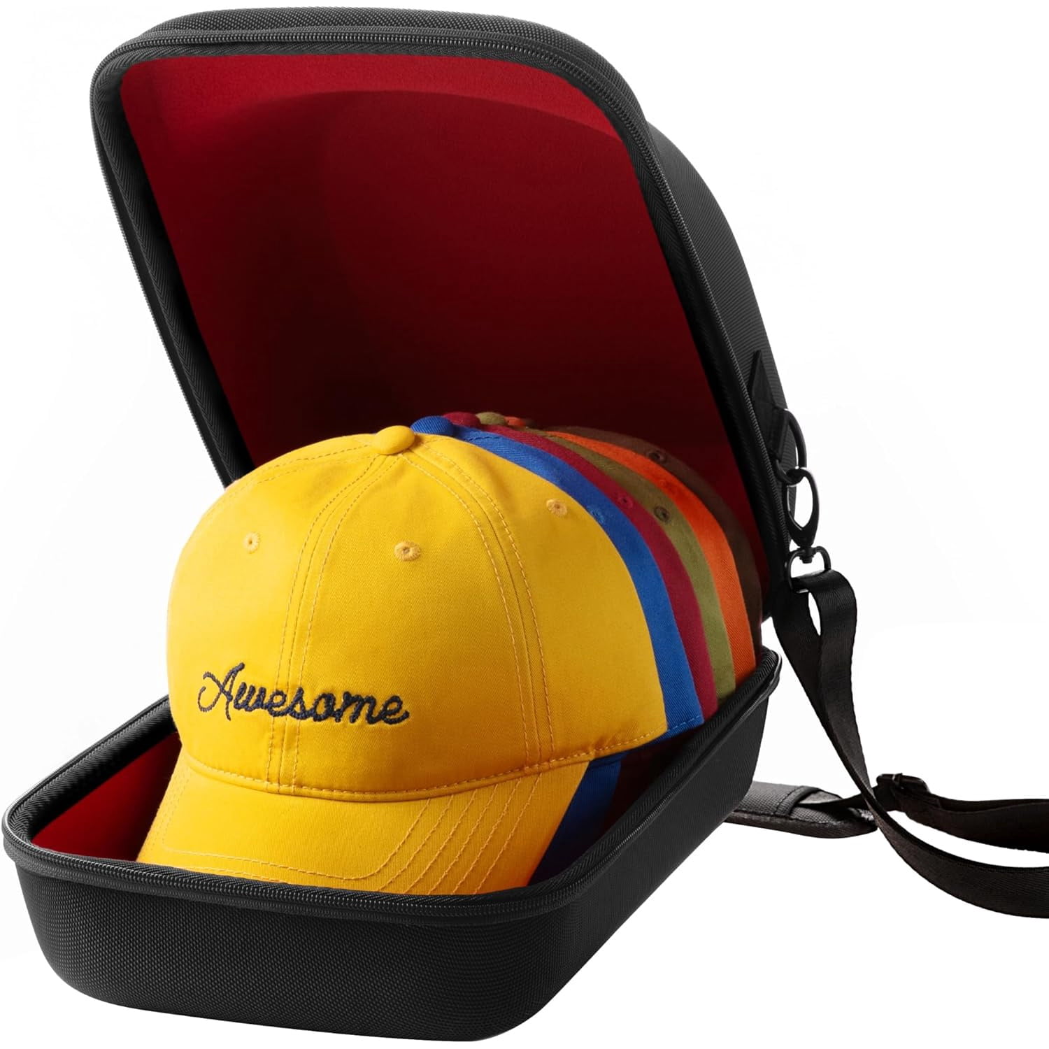 Hard Hat Travel Case – Storage for Baseball Caps with Carrying Handle ...