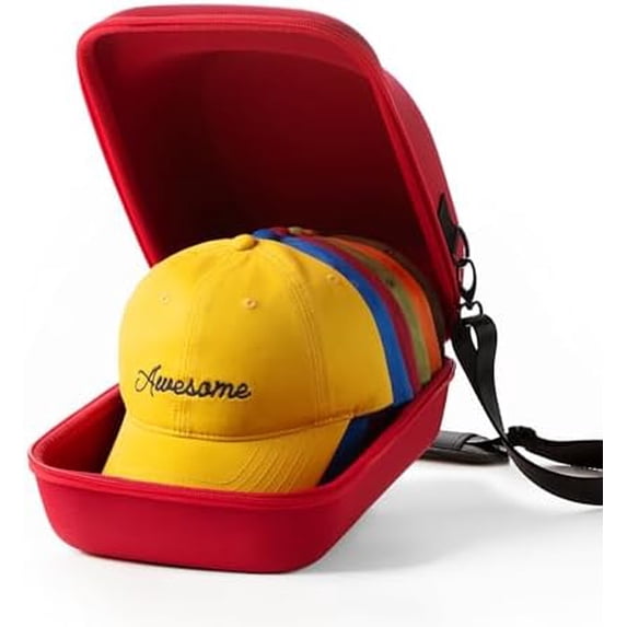 Hard Hat Travel Case – Storage for Baseball Caps with Carrying Handle ...