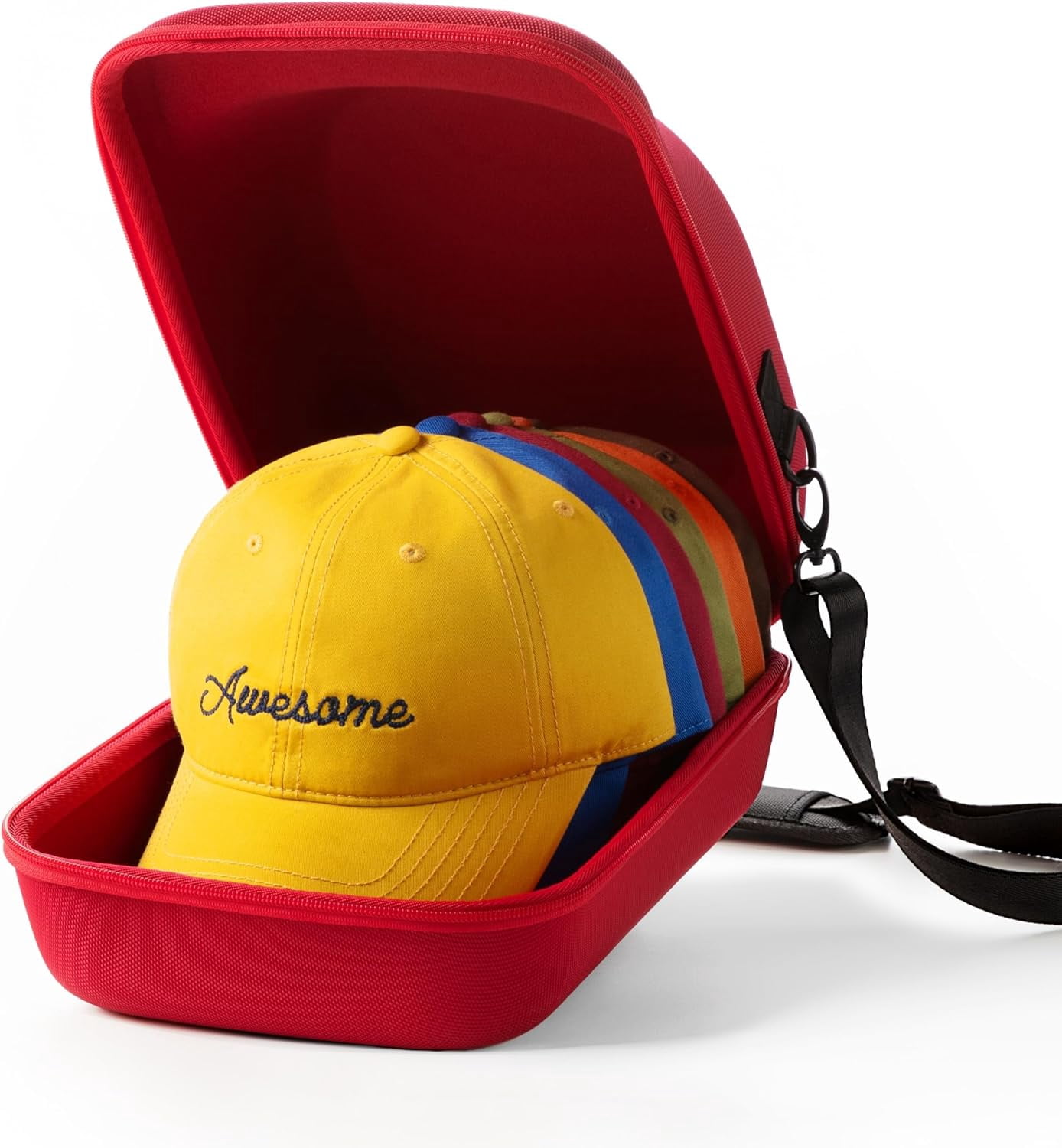Hard Hat Travel Case – Storage for Baseball Caps with Carrying Handle ...