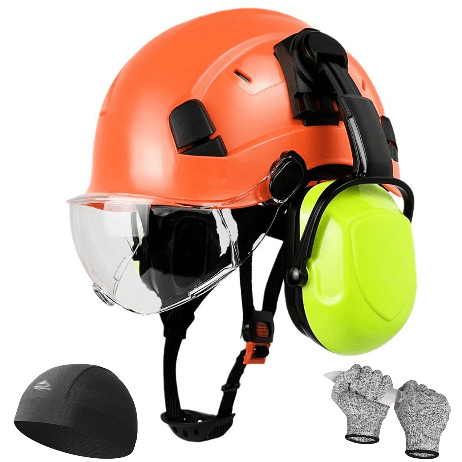 Hard Hats For Men,Hard Hat With Visor,Safety Helmet,Hard Hat With Ear ...