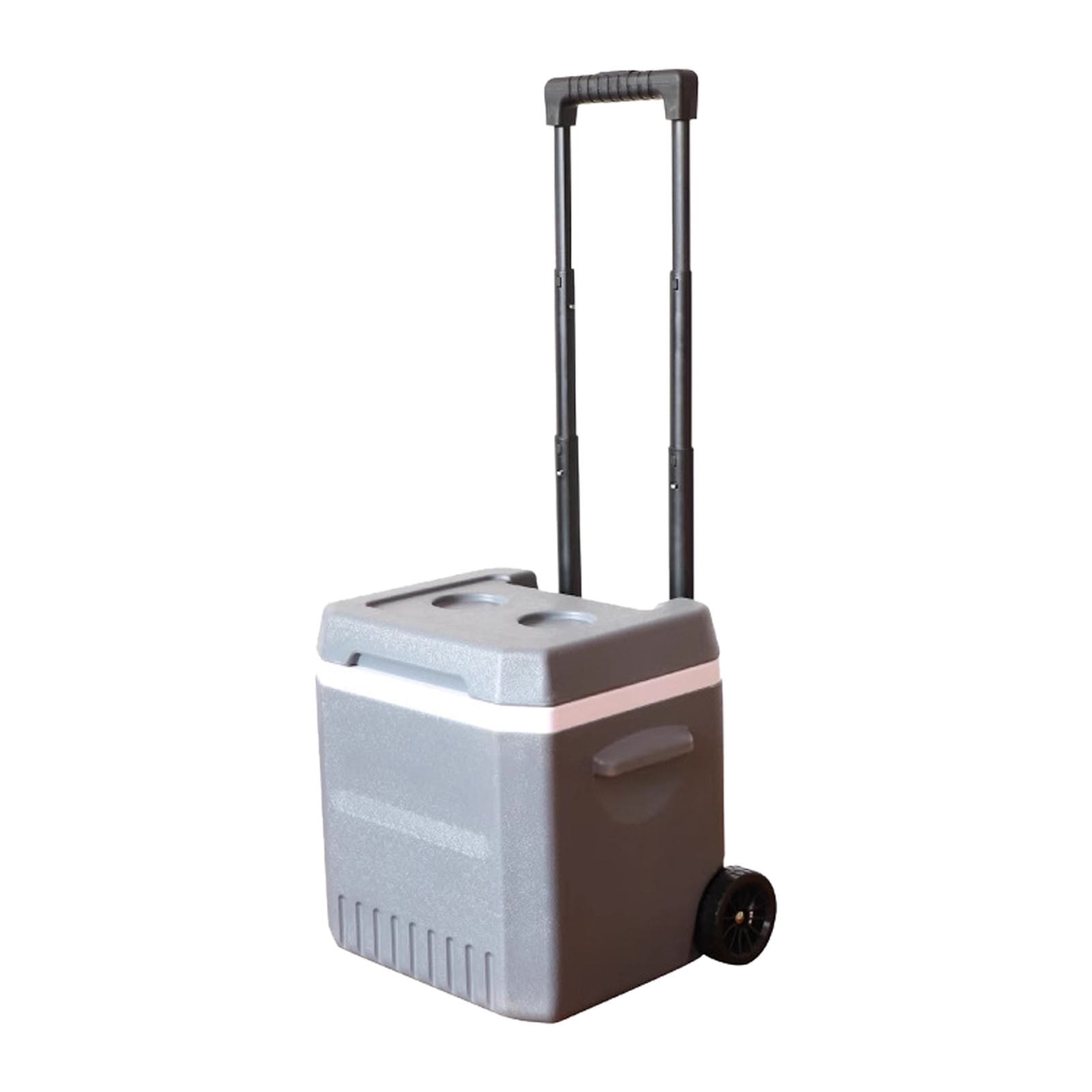 Hard Ice Chest Cooler With Wheels And Handle Portable Wheeled Plastic ...