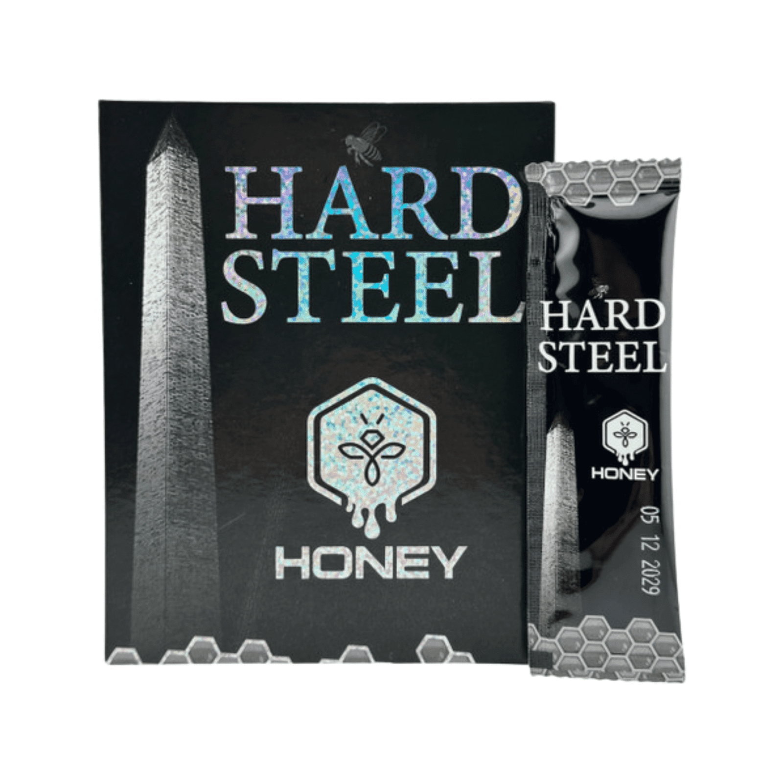 Hard Impact Men’s Honey – Premium Steel Formula, Black Edition (1 Box ...