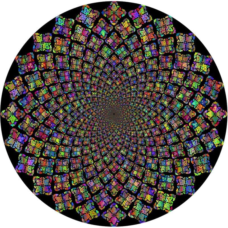 Hard Impossible Round Puzzles for Adults 500 Piece, Colorful Mandala ...