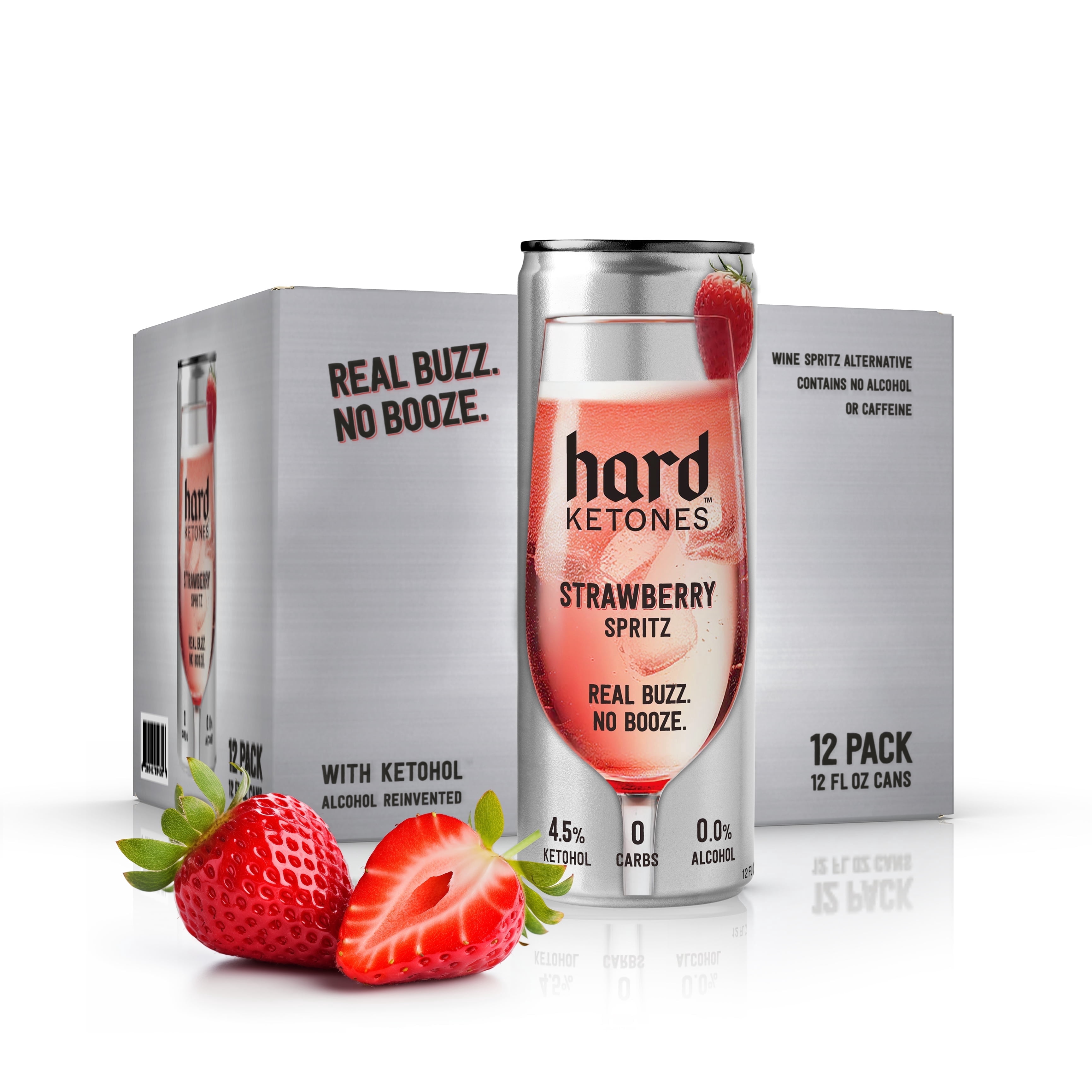Hard Ketones Strawberry Spritz with 15g Ketohol– Alcohol-Free Buzz ...