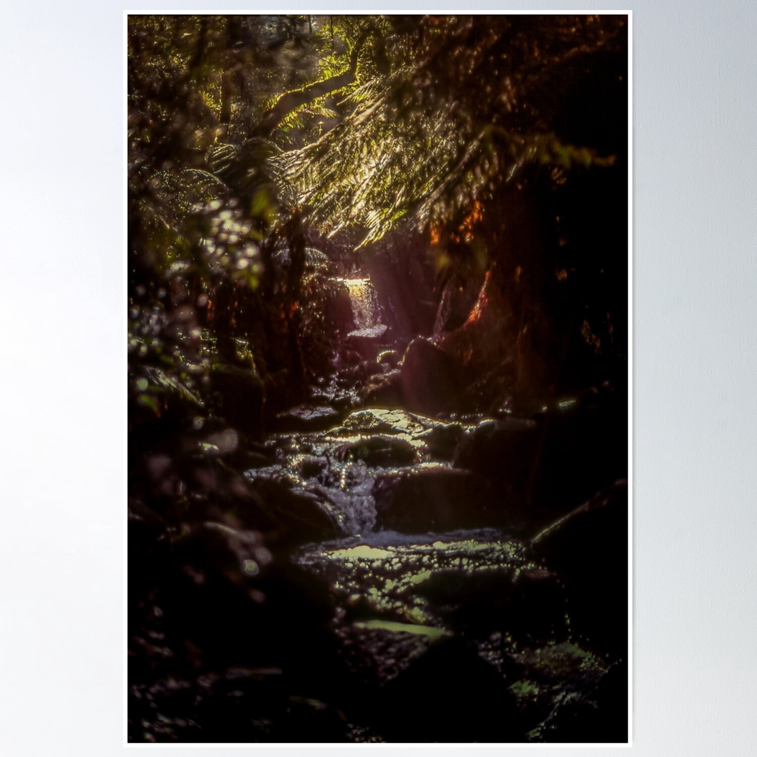 Hard Light On The Falls Poster Wall Art, Modern Wall Decor, 8x12 ...