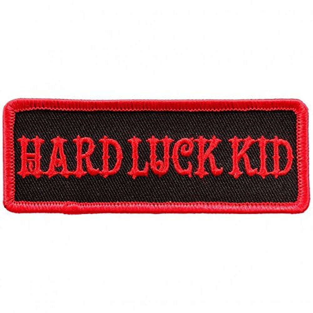 Hard Luck Kid Iron On Patches - Embroidered Artwork Applique Patch, 4 ...