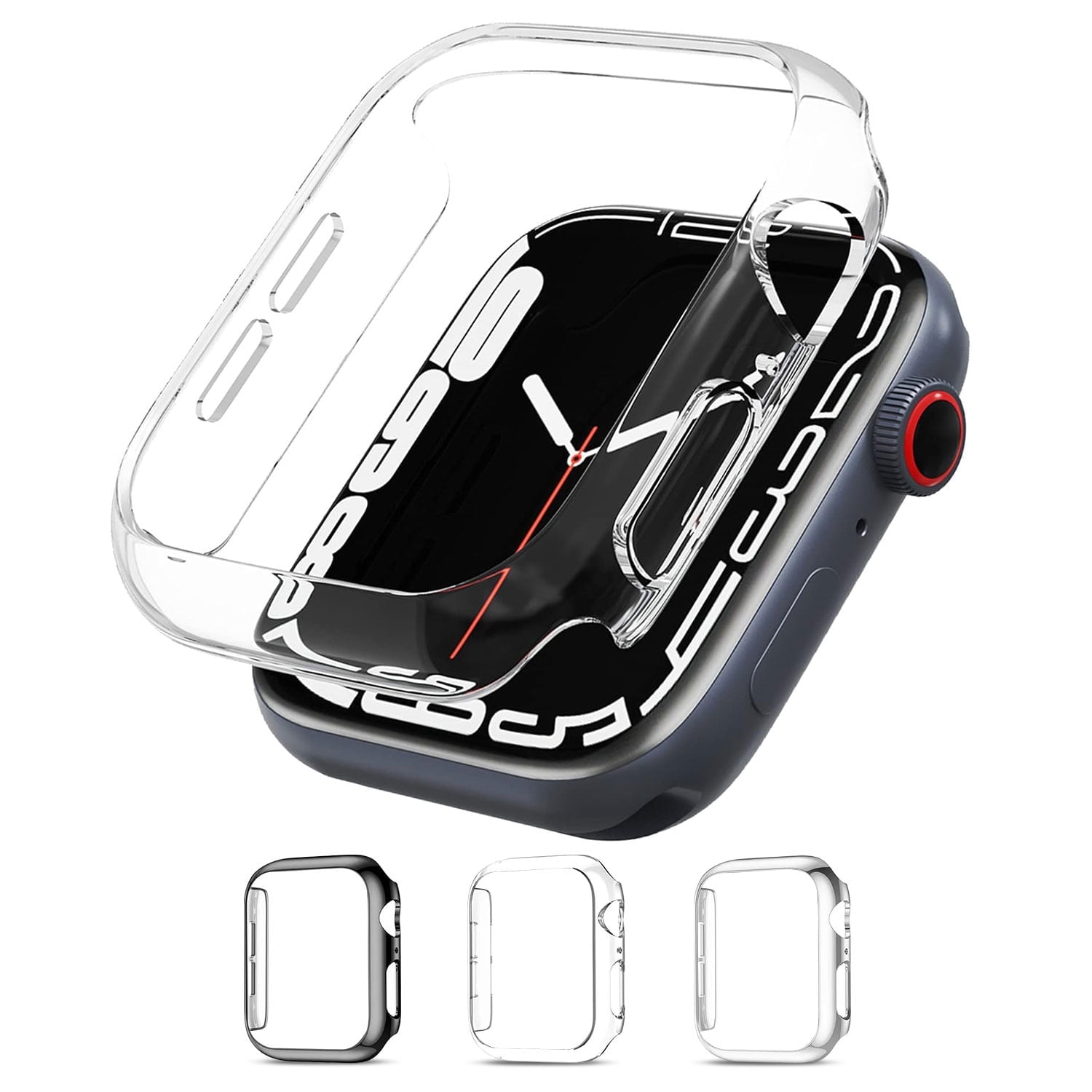 Hard PC Bumper Case for Apple Watch Case 45mm Series 7 8 9, Ultra-Thin ...