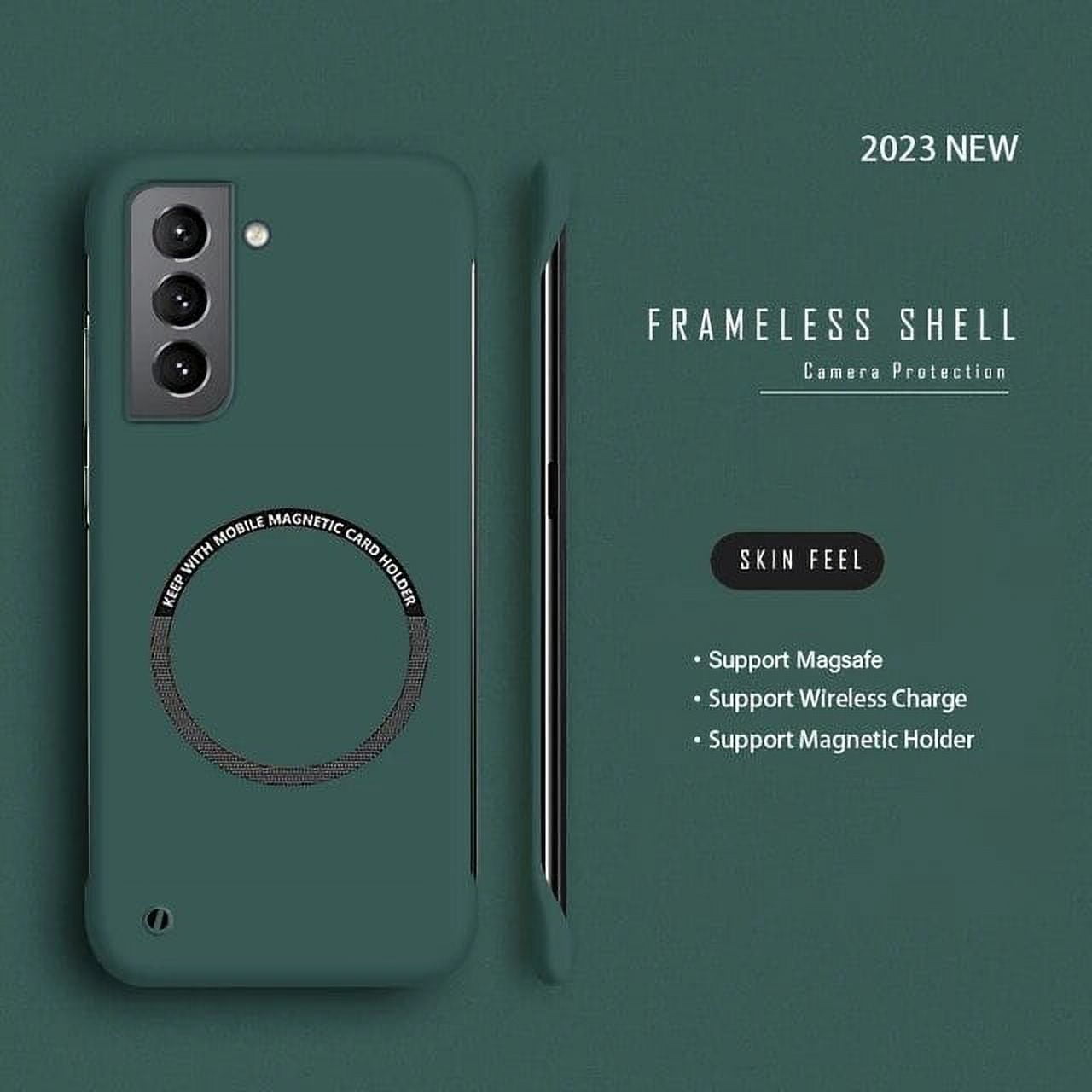 Hard PC Frameless Magnetic Phone Case For Samsung Galaxy S23 S22 S21 S20 FE Plus NOTE 20 Ultra ...