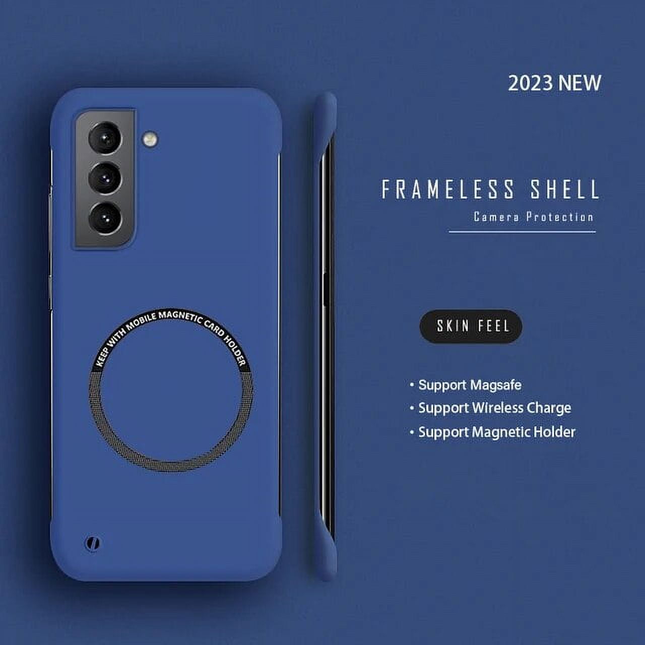 Hard PC Frameless Magnetic Phone Case For Samsung Galaxy S23 S22 S21 S20 FE Plus NOTE 20 Ultra ...