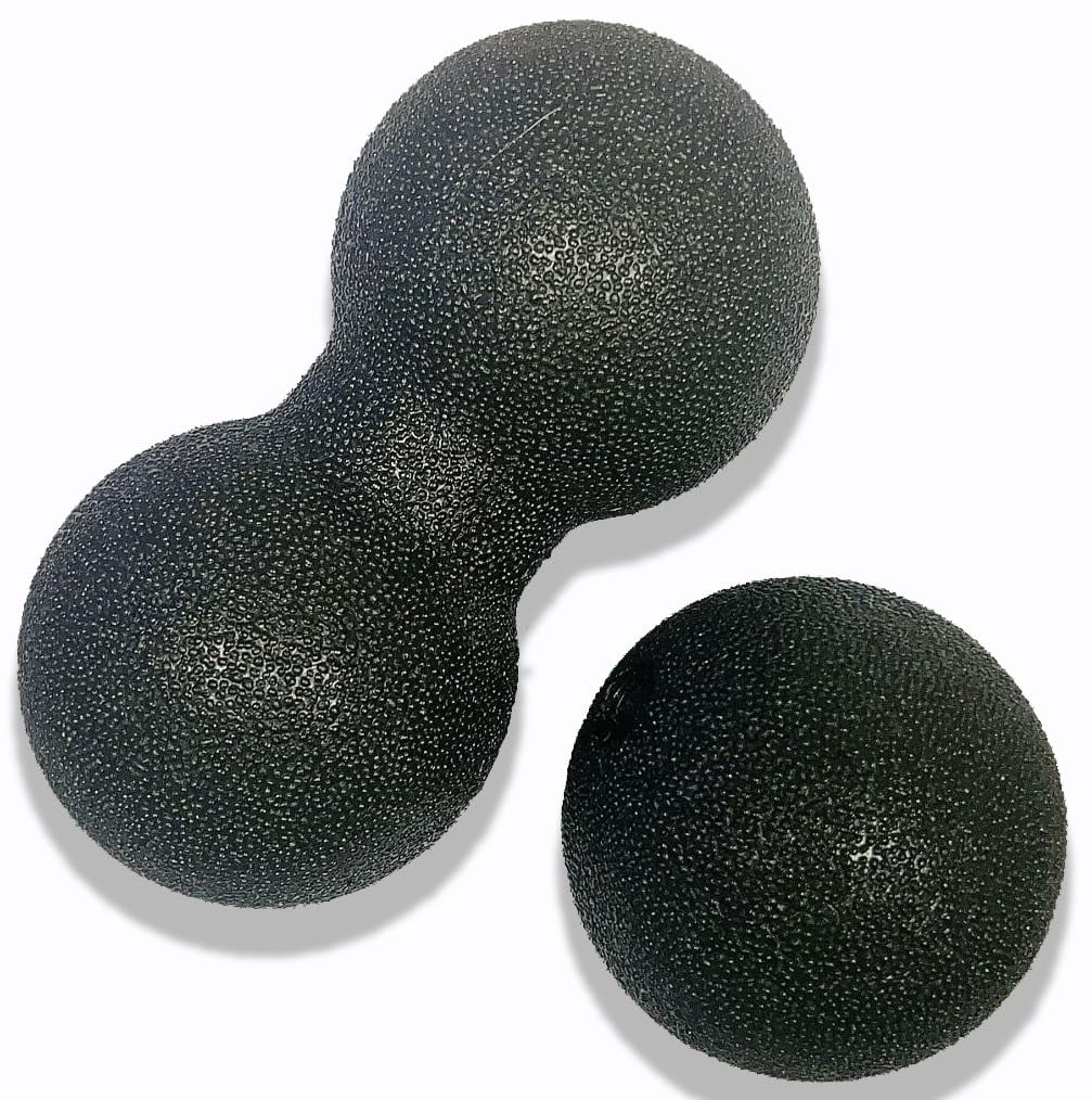 Hard Peanut Massage Ball - Double AIS1 Ball for Trigger Point Therapy, Myofascial Release, Deep ...
