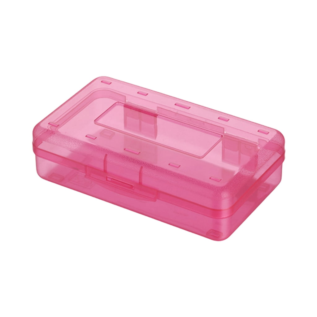 Hard Pencil Box Clear Pencil Case High Capacity Pen Box Colored Pencil ...