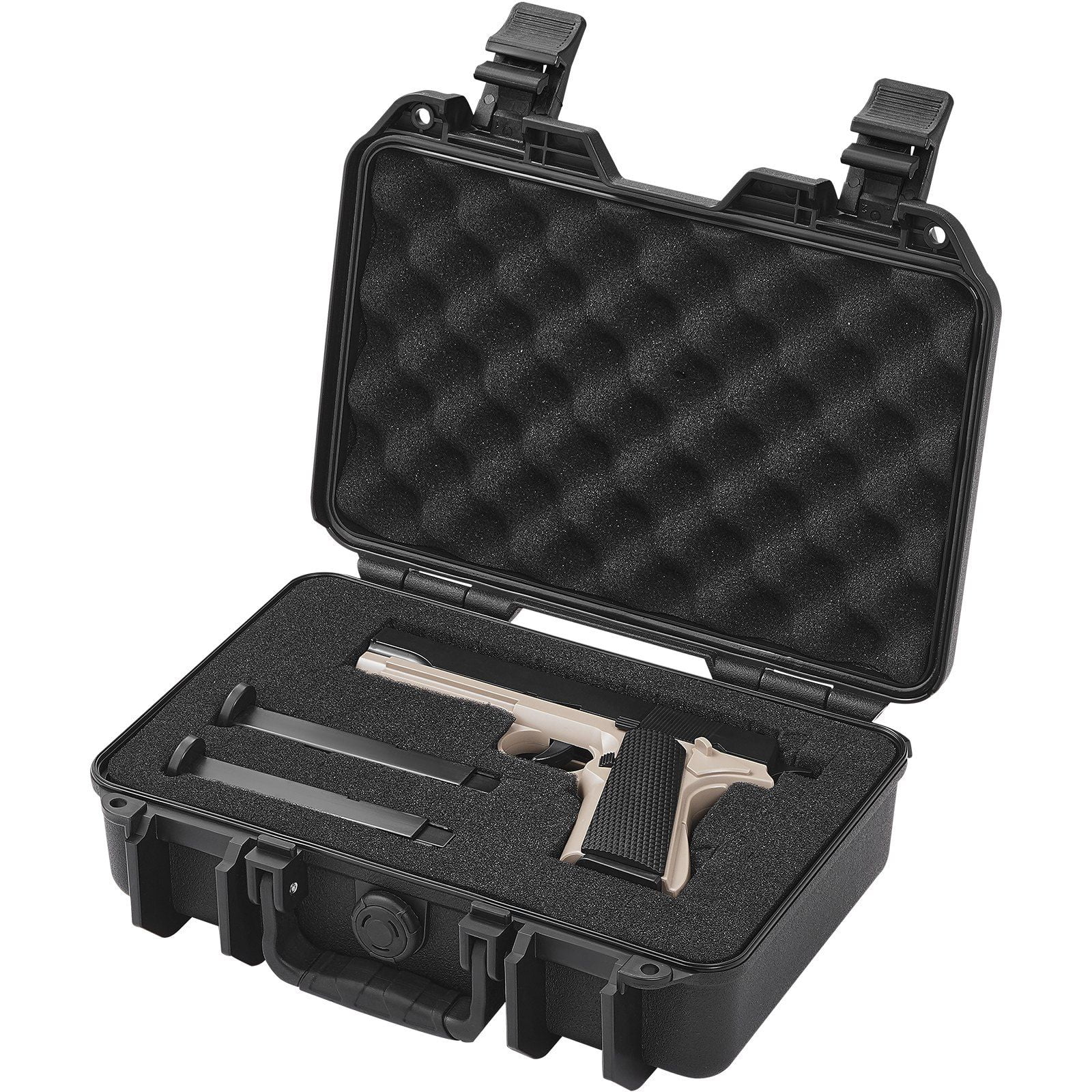 Hard Pistol Cases with Pre-cut PU Foam Lockable Pistol Case for 1 ...