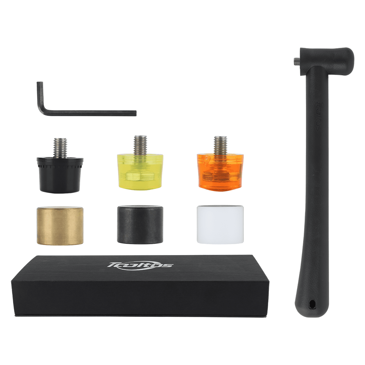 Hard Plastic Rubber Hammer Set (Hammer and 6 Replacement Heads ...