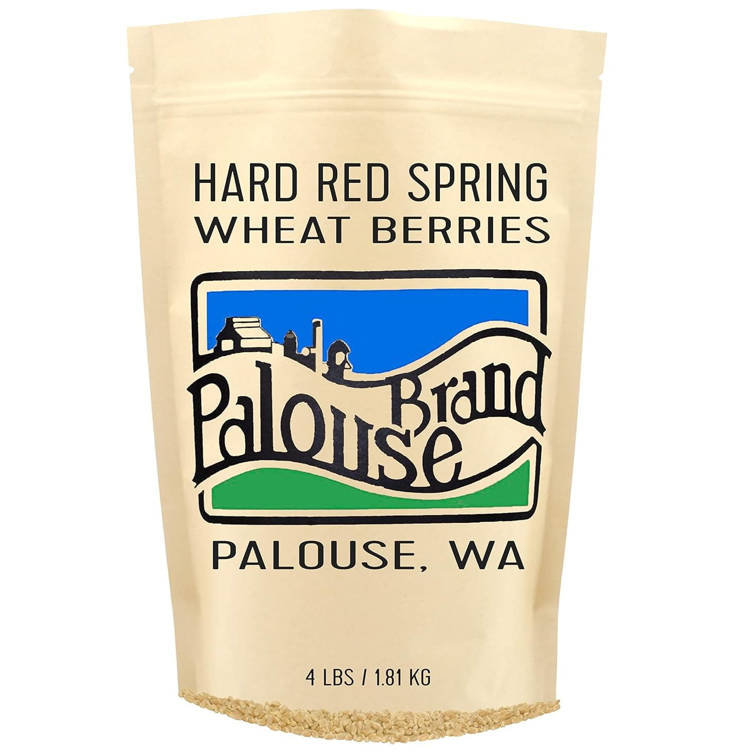Hard Red Spring Wheat Berries | 4 LBS | Family Farmed in Washington ...
