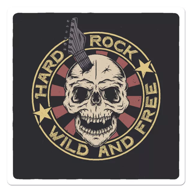 Hard Rock Skull Sticker Phone Decal Water Bottle Stickers Car Decals ...