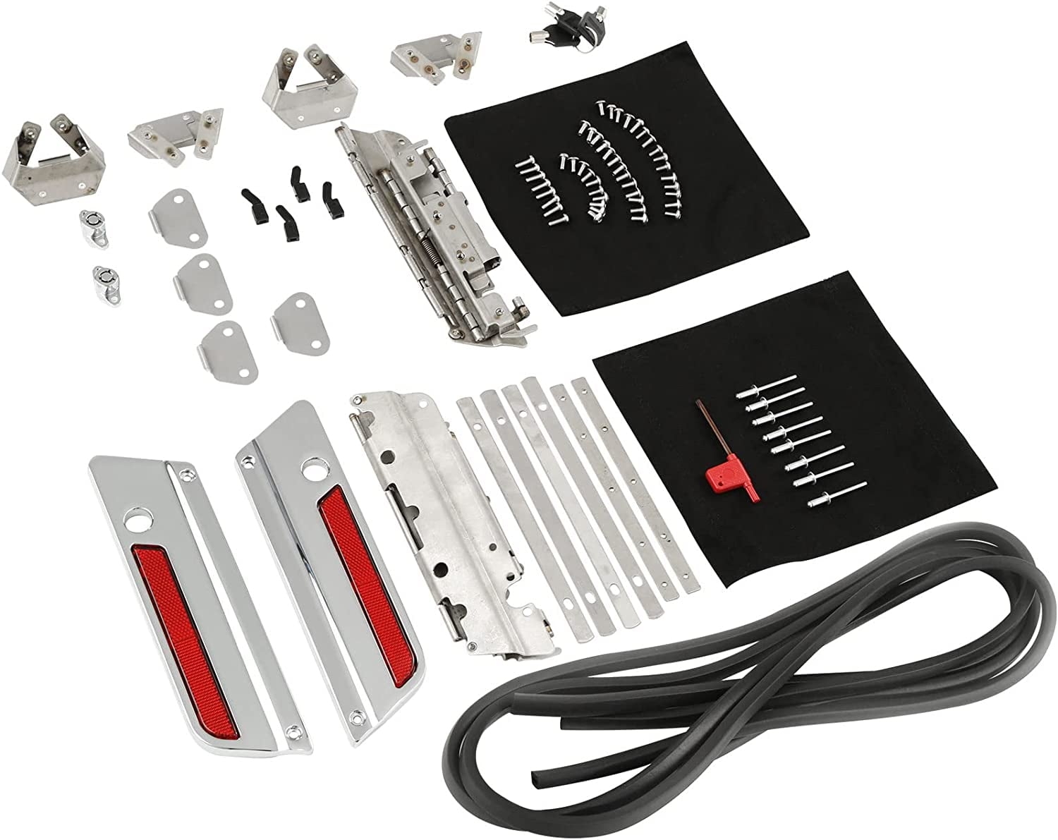 Hard Saddle Bags Hardware Kit Latch Lock Hinge For 1993-2013 all ...