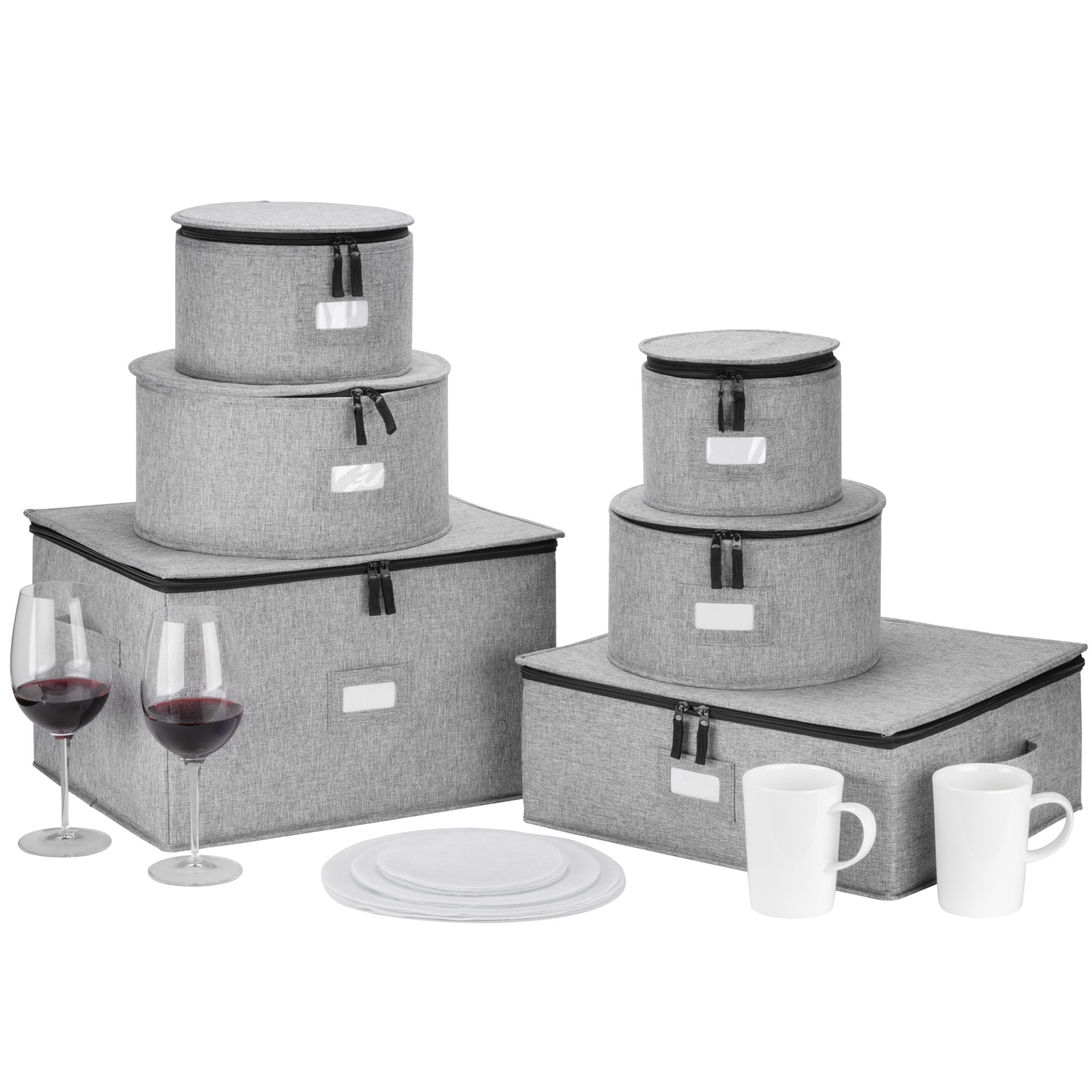 Walmart Hard Shell China Storage Boxes for Cups, Wine Glasses, Plates ...