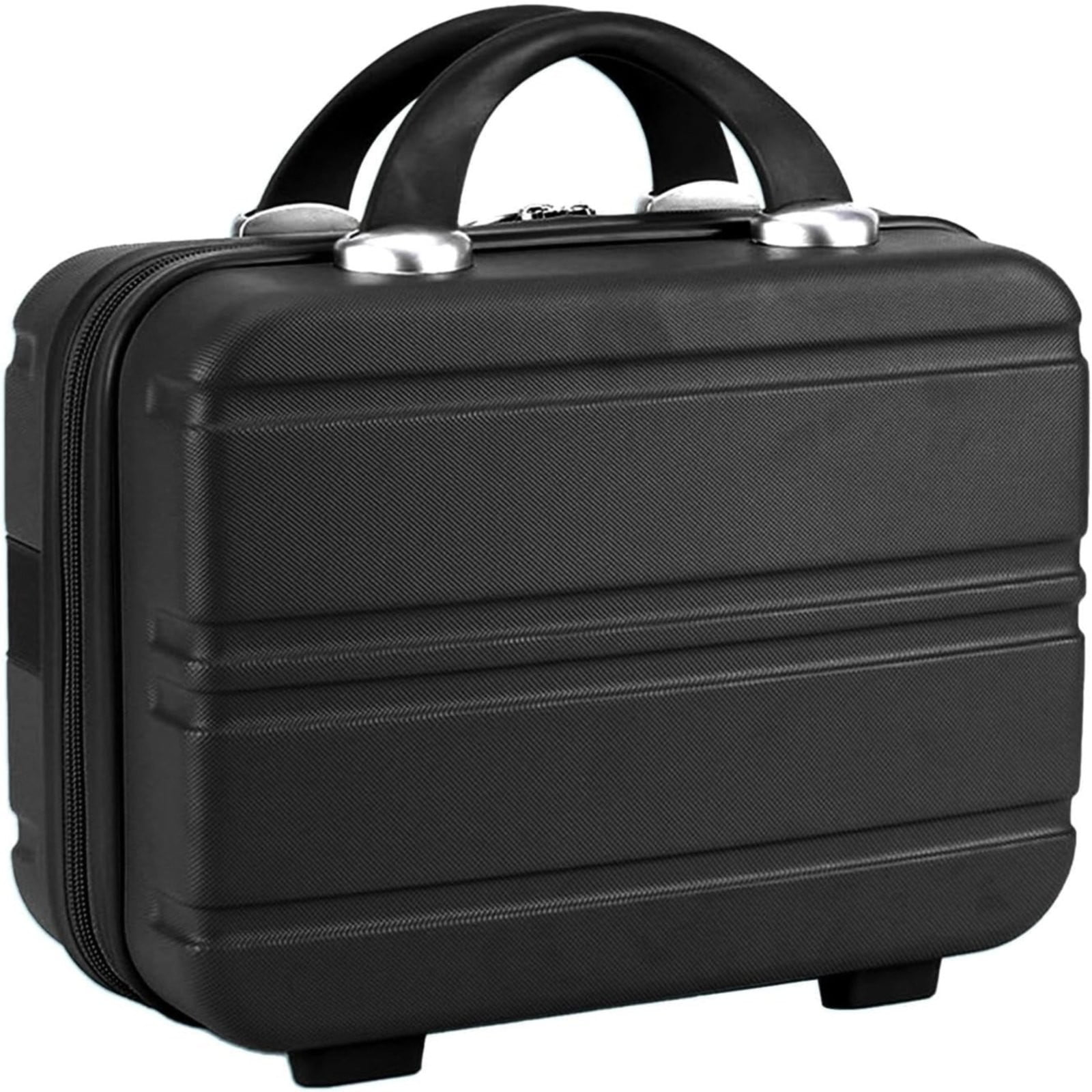 Hard Shell Cosmetic Travel Case, Portable Makeup Train Case with ...