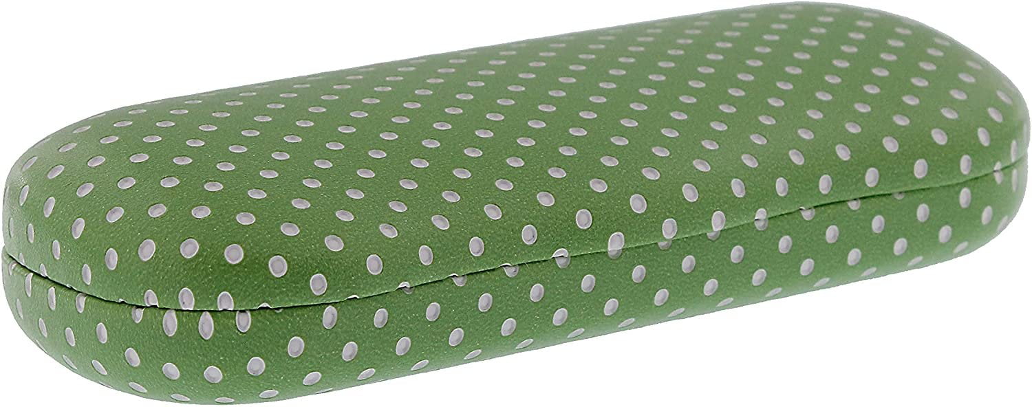 Hard Shell Eyeglass Case Clamshell Fits Small to Medium Frame Glasses ...