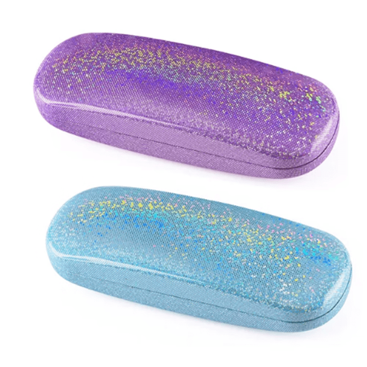 Hard Shell Eyeglasses Cases, Sparkle Smooth Glitter Eyeglass Cases for ...