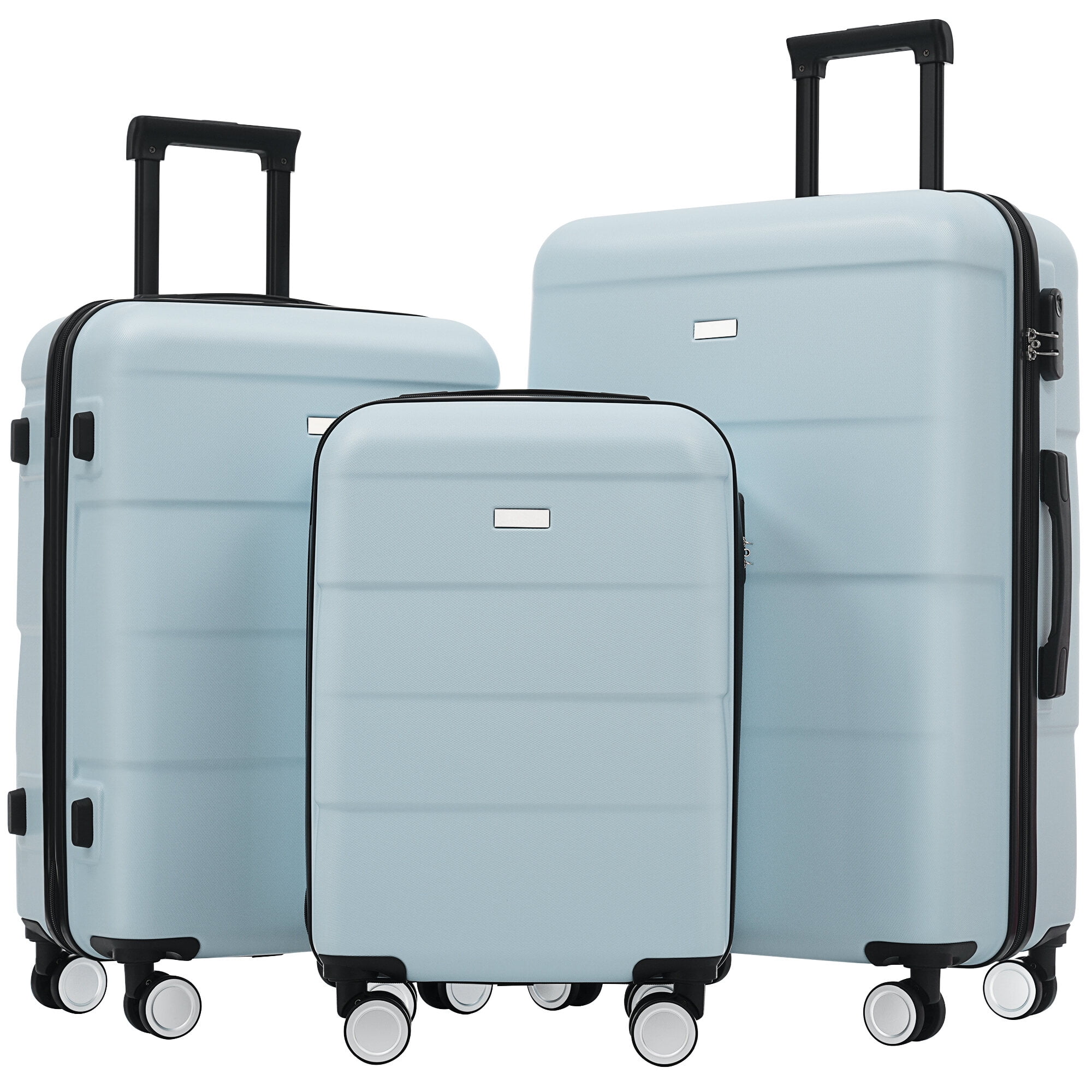 Hard Shell Luggage Hardshell Luggage Sets 3 Piece Double Spinner Wheels ...