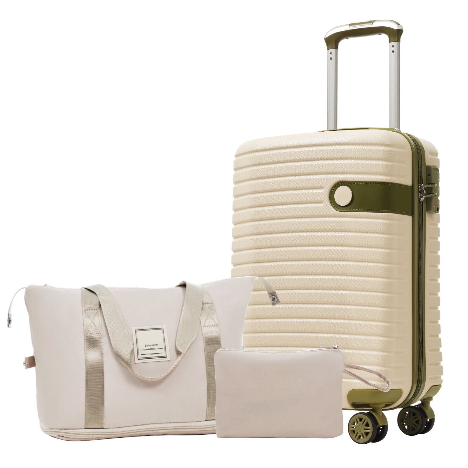 Hard Shell Luggage Luggage Sets 3 Piece Carry on Luggage 22x14x9 ...
