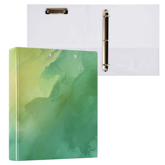 Hard Shell Ring Binder With Clip Holds 200 Sheets Office Home ...