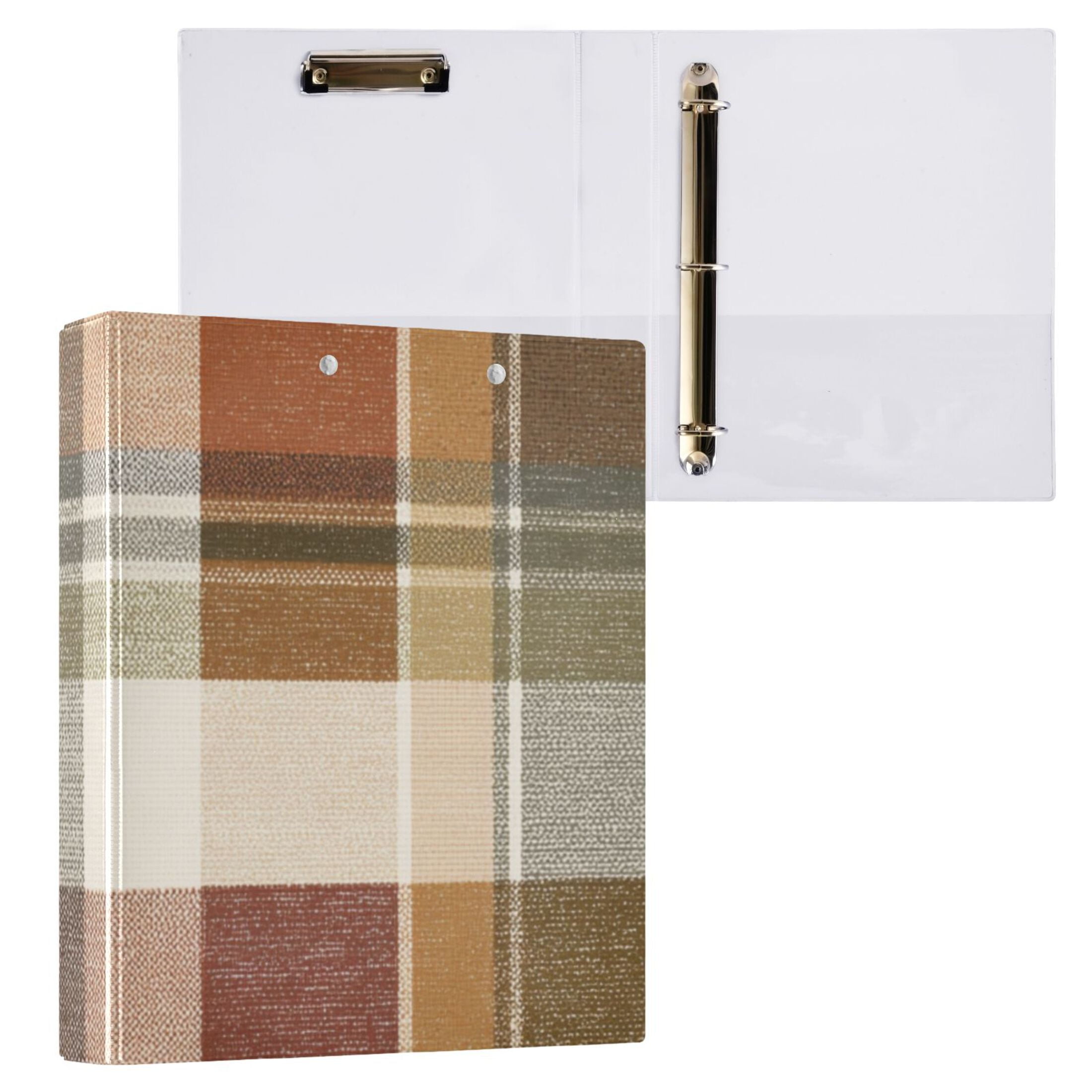 Hard Shell Ring Binder With Clip Holds 200 Sheets Office Home ...