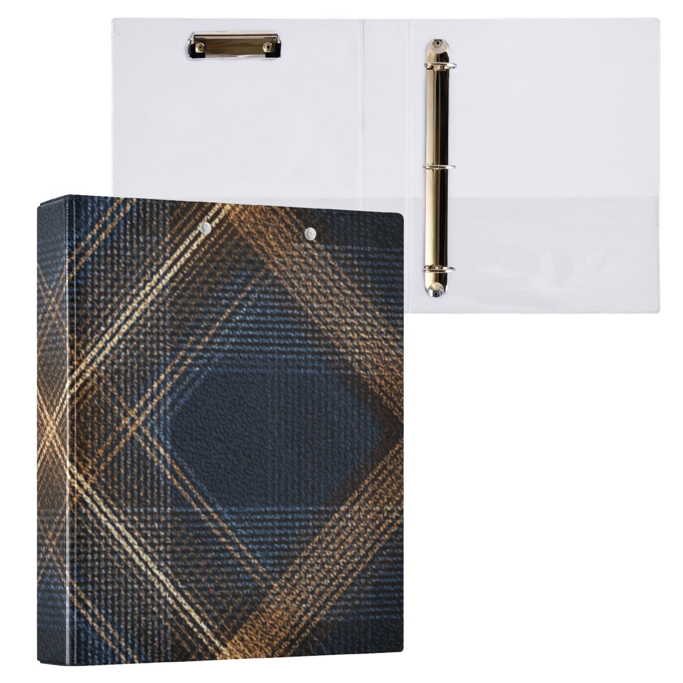 Hard Shell Ring Binder With Clip Holds 200 Sheets Office Home ...