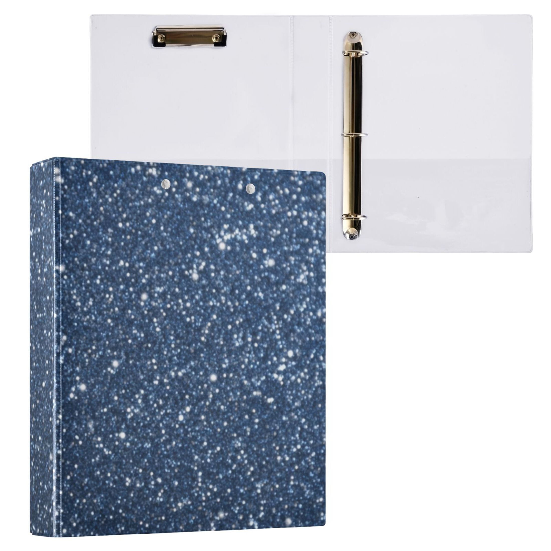 Hard Shell Ring Binder With Clip Holds 200 Sheets Office Home ...